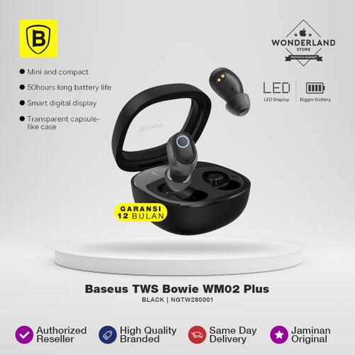 Promo Baseus TWS Bowie WM02+ Plus with Display Low Latency Headset ...