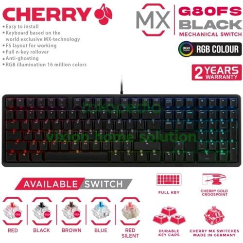 Jual Mechanical Gaming Keyboard CHERRY MX G80-3000S FS RGB Black - Red ...