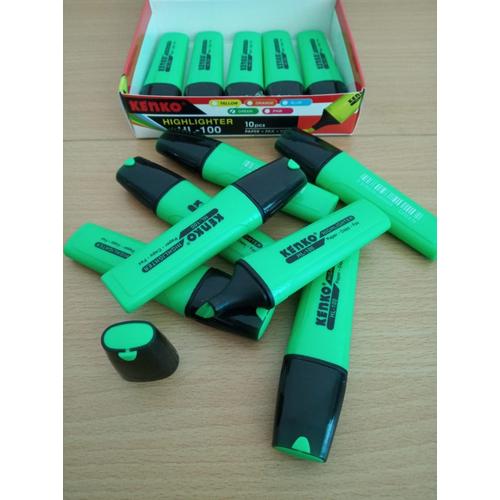 Jual KENKO HIGHLIGHTER NEON COLOR HL-100 PENANDA WARNA - Hijau - Kab ...