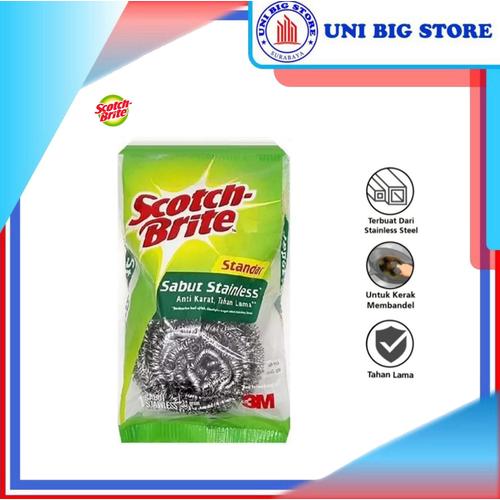Jual Scotch Brite Sabut Stainless STANDAR 3M Kawat Cuci Piring ID T57N ...