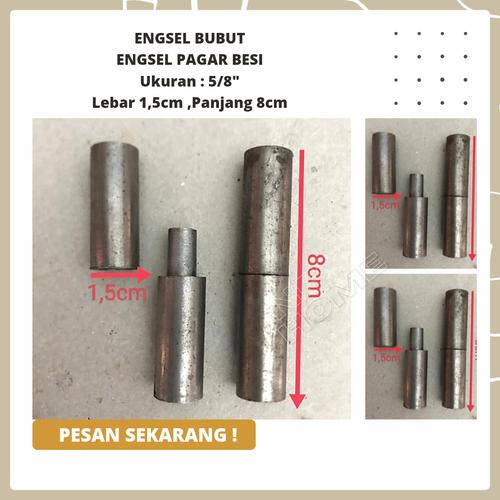 Jual ENGSEL PAGAR BESI / ENGSEL BUBUT 5/8" (1,6cm) - Kota Tangerang ...