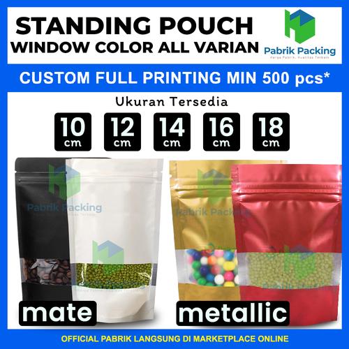 Jual STANDING POUCH COLOUR WINDOW ZIPLOCK ALL VARIANT TERLENGKAP SATUAN ...
