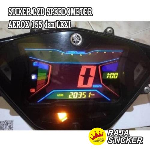 Jual (isi 2 lembar) STICKER LCD YAMAHA AEROX dan LEXI - Biru - Kab ...