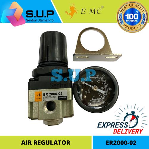 Jual Air Regulator ER2000-02 1/4" Inch EMC PNEUMATIC - Jakarta Barat - Sentral Utama Pro | Tokopedia