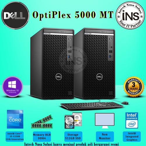 Jual CPU DELL OptiPlex 5000 MT i5-12500 8GB 1TB SATA/512GB/1TB SSD ...