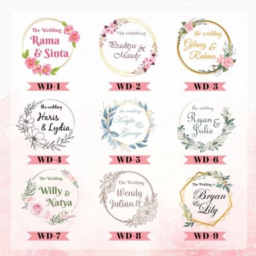 Jual Stiker Wedding | Label Hampers | Sticker Label Ucapan Pernikahan ...