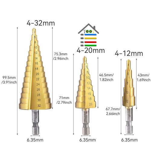 Promo MATA BOR PAGODA HSS TITANIUM STEP CONE KEPALA BULAT - 4 - 12 ...