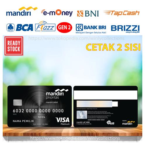Jual KARTU EMONEY MANDIRI BCA BNI BRI GEN 2 BLACK DESIGN PRIORITAS - 2 ...