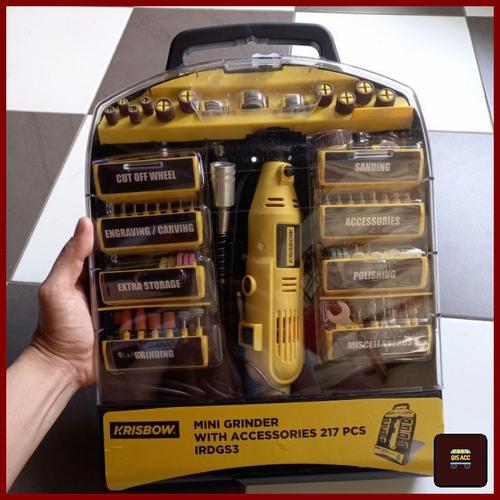 Jual KRISBOW Mesin Mini Die Grinder 3 Mm Set 217 Pcs IRDGS3 - Gerinda ...