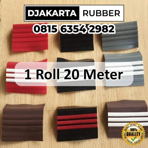 Jual 1 Roll 20Meter Karet List Tangga Step Nosing Abu Plat Putih Anti ...