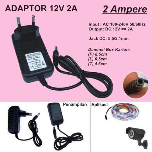 Jual Adaptor 12v 5a 12volt 5amper untuk pompa dc ampli charger cctv ...
