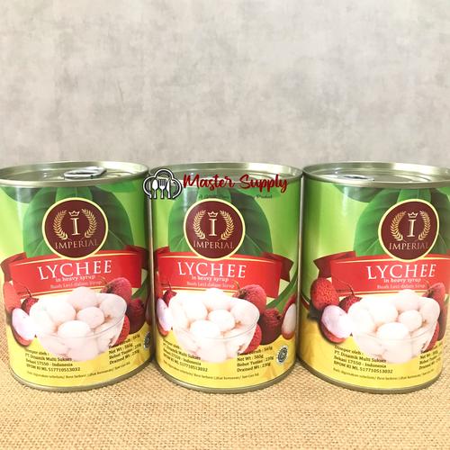 Jual IMPERIAL LYCHEE IN HEAVY SYRUP 565 GR / BUAH LECI KALENG / HALAL ...