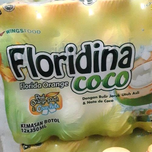 Jual Floridina coco 1 dus 350ml isi 12 botol / minuman jeruk air kelapa ...