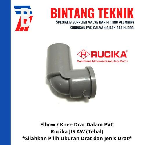 Jual New Elbow / Knee Drat Dalam Pvc Rucika - Drat Biasa, Drat - Pipa 1 ...