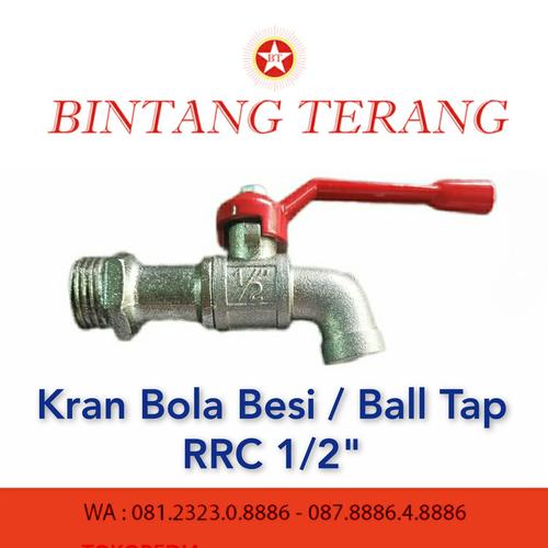 Jual kran tembok besi 1/2" impor RRC / keran air / kran tembok bola ...