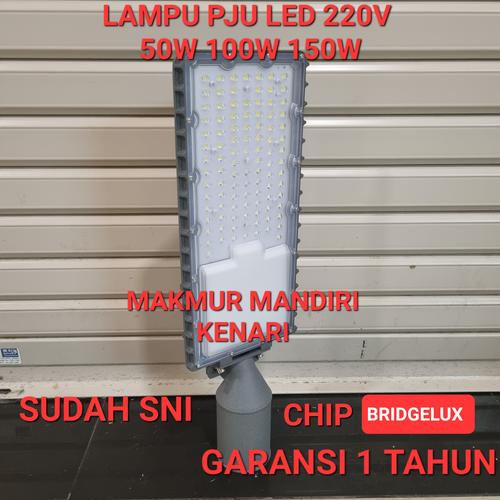 Jual LAMPU PJU LED 50W 100W 150W 220V GARANSI 1 TAHUN LAMPU JALAN LED ...
