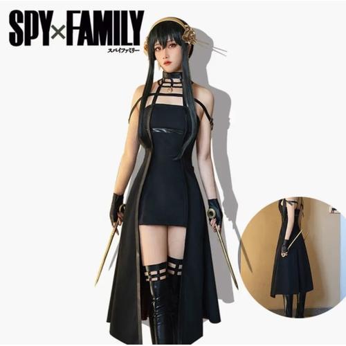 Jual Cosplay Spy x Family Yor Forger Anime Gothic Black Dress Ipara ...