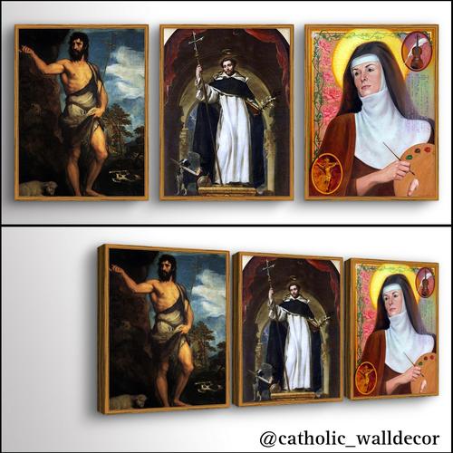 Jual Hiasan dinding Katolik Santo Santa 30x40cm poster kayu dekorasi ...