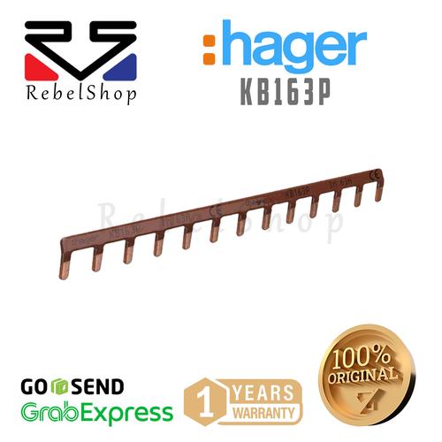 Jual Hager KB163P Busbar Rel Sisir MCB 1 Phase 13 Mata Brown Insulation ...