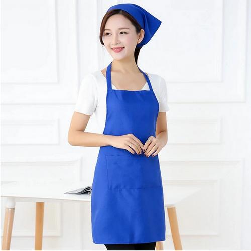 Promo CELEMEK/APRON/RESTORAN/KOKI/MASAK/ CELEMEK POLOS - Biru - Kota ...