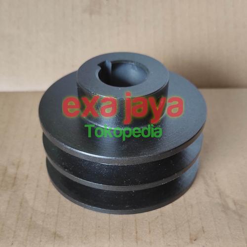 Jual Pulley pully B2 - 4 inch as 25 28 30 32 34 35 38 40 45 48 mm besi ...