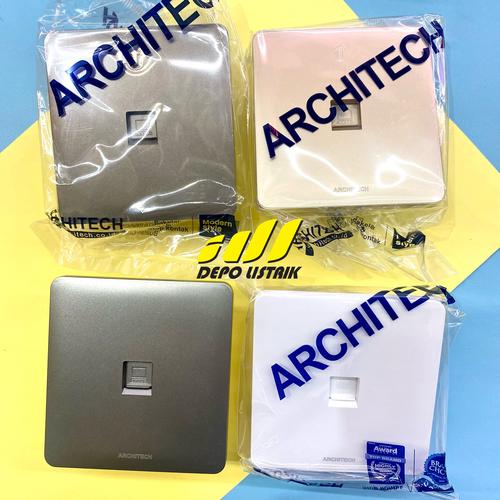 Jual Architech Infinity Oulet Data Cat6 A63-E02 / 1 gang kotak kontak ...