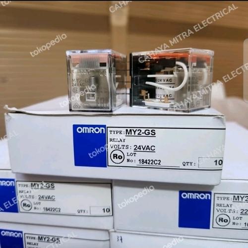 Jual Relay omron my2-gs 24vac / Omron MY2-GS 24VAC + Sotcket Original ...