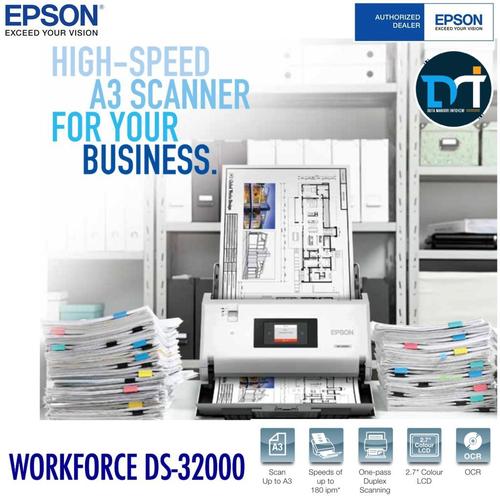 Promo Epson WorkForce DS-32000 - A3 Duplex Sheet-fed Document ADF ...