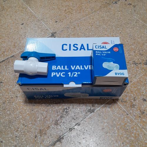 Jual Ballvale / Ball Valve / Stop Kran 1/2" inch PVC Polos Cisal Segi ...