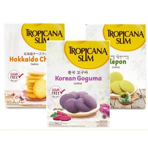 Jual Tropicana Slim Hokkaido & Korean Goguma Biskuit Diet Rendah Kalori ...