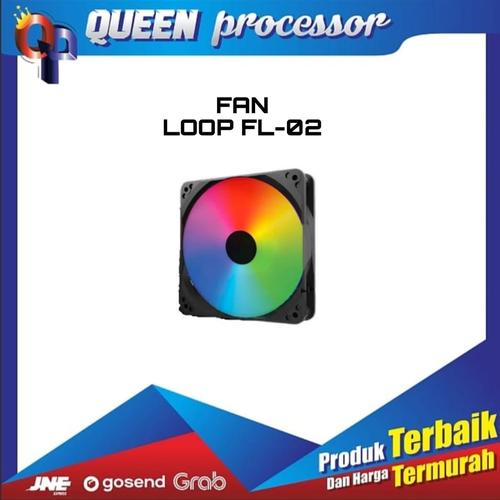 Jual Fan Casing 12cm 3 Power Up LOOP SERIES FL-02 Single RGB Light LED ...