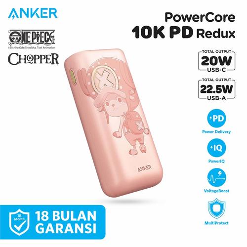 Jual Anker Powercore 10000mAh PD Redux One Piece Luffy / Chopper ...