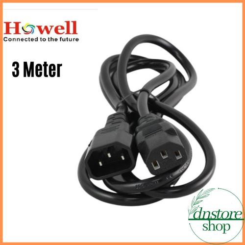 Promo Kabel Power Output UPS C13 to C14 (Male Female) Howell - 1.8meter ...