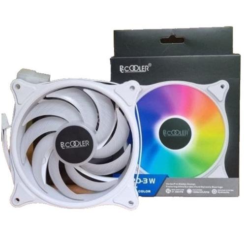 Jual PCCOOLER FAN RGB RAINBOW FIX STATIC PC COOLER FX-120 - Putih ...