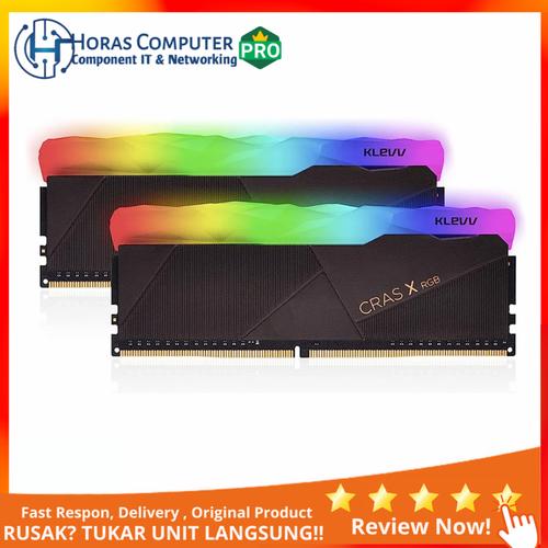 Jual RAM KLEVV CRAS X RGB 16GB ( 2 x 8 ) PC 25600 3200MHz DDR 4 LED ... Jual RAM KLEVV CRAS X RGB 16GB ( 2 x 8 ) PC 25600 3200MHz DDR 4 LED ...