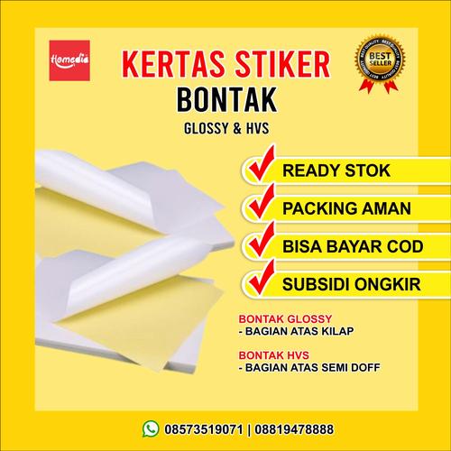 Jual Kertas Stiker Bontak Glossy (Kilap) - Kab. Madiun - Homedia ...