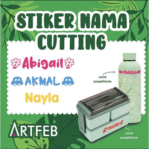 Jual Stiker Cutting Nama Anak / Sticker Nama / oracal / label nama ...