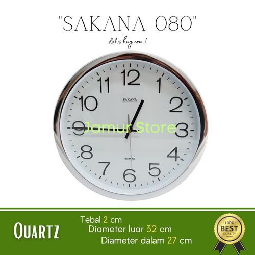 Jual Jam Dinding Sakana - 080 Chrome - Jakarta Barat - Jamur Store ...