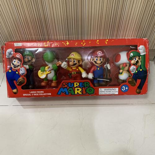Jual Figurin mario/action figure mario/mainan anak mario/topper mario ...