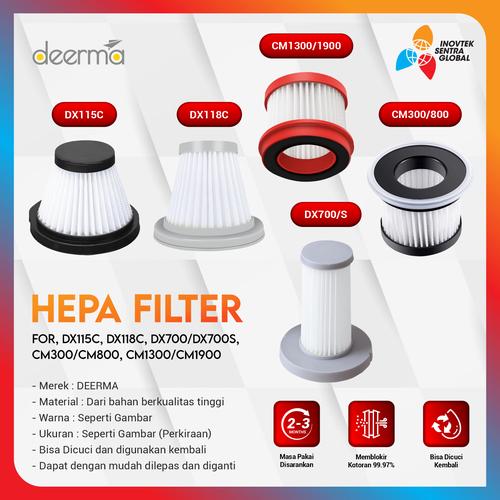 Promo Hepa Filter For Deerma Vacuum Cleaner DX700, DX115C, DX118C ...