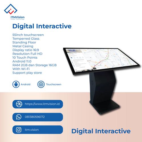 Jual Digital Interactive 55 Inch Touchscreen (Android 11.0) - Kota Bogor - ITMVision Global ...