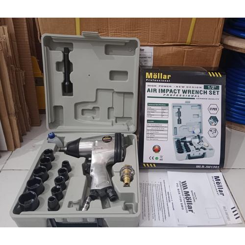 Jual MOLAR Air Impact Wrench Kit 1/2 Inch Mesin Buka Baut Angin ...