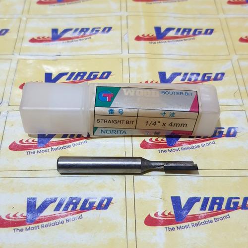 Jual 4mm MATA PROFIL ROUTER ROTER TRIMMER KAYU STRAIGHT BITS 1/4" × 4MM ...