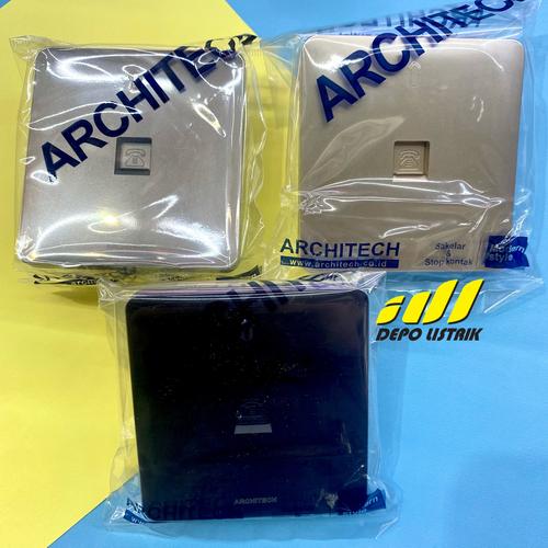Jual Architech Infinity A63-E01 Outlet Telepon / 1 Gang Kotak Kontak ...