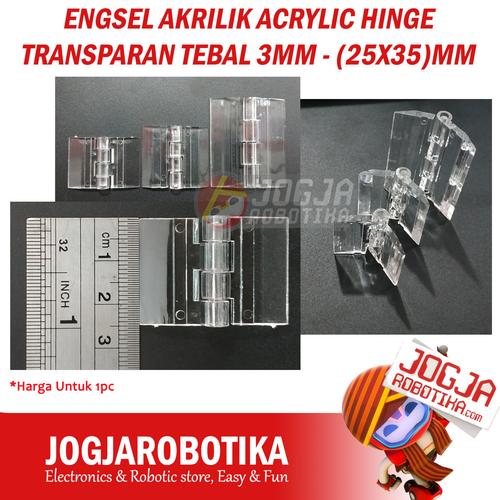 Jual ENGSEL AKRILIK ACRYLIC HINGE TRANSPARAN TEBAL 3MM - PILIH UKURAN ...