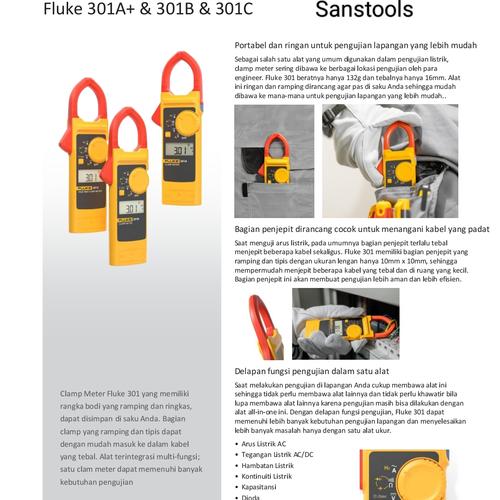 Jual Fluke 301C AC 1000A digital clamp meter tang ampere 301 C original - Jakarta Barat ...