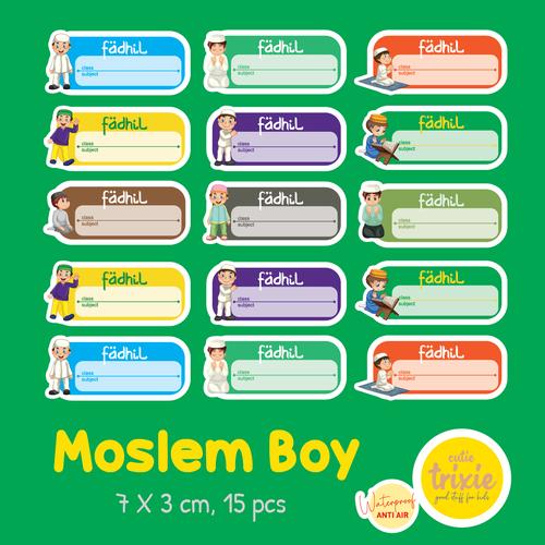 Jual STICKER LABEL BUKU MATA PELAJARAN / MAPEL ANAK MUSLIM BOY ...