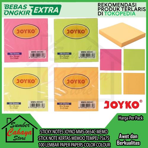 Jual MEMO STICK NOTES JOYKO MMS-0654C STICKY NOTE KERTAS MEMOO TEMPEL ...