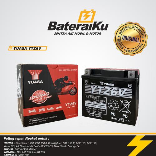 Jual JUAL AKI MOTOR YUASA MF YTZ6V UNTUK SATRIA, VARIO, SATRIA, PCX 150,DLL - Kota Malang - Toko ...
