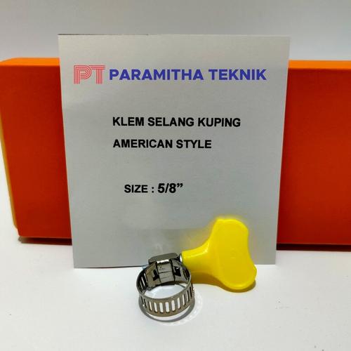 Jual Klem selang kuping 5/8" inch stainless hose clamp handle gas air ...